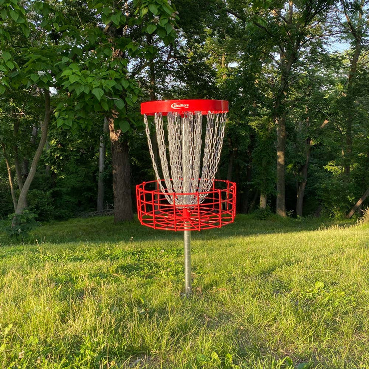 GrowTheSport Champion Permanent Disc Golf Basket (PRE-ORDER for RED Ch ...