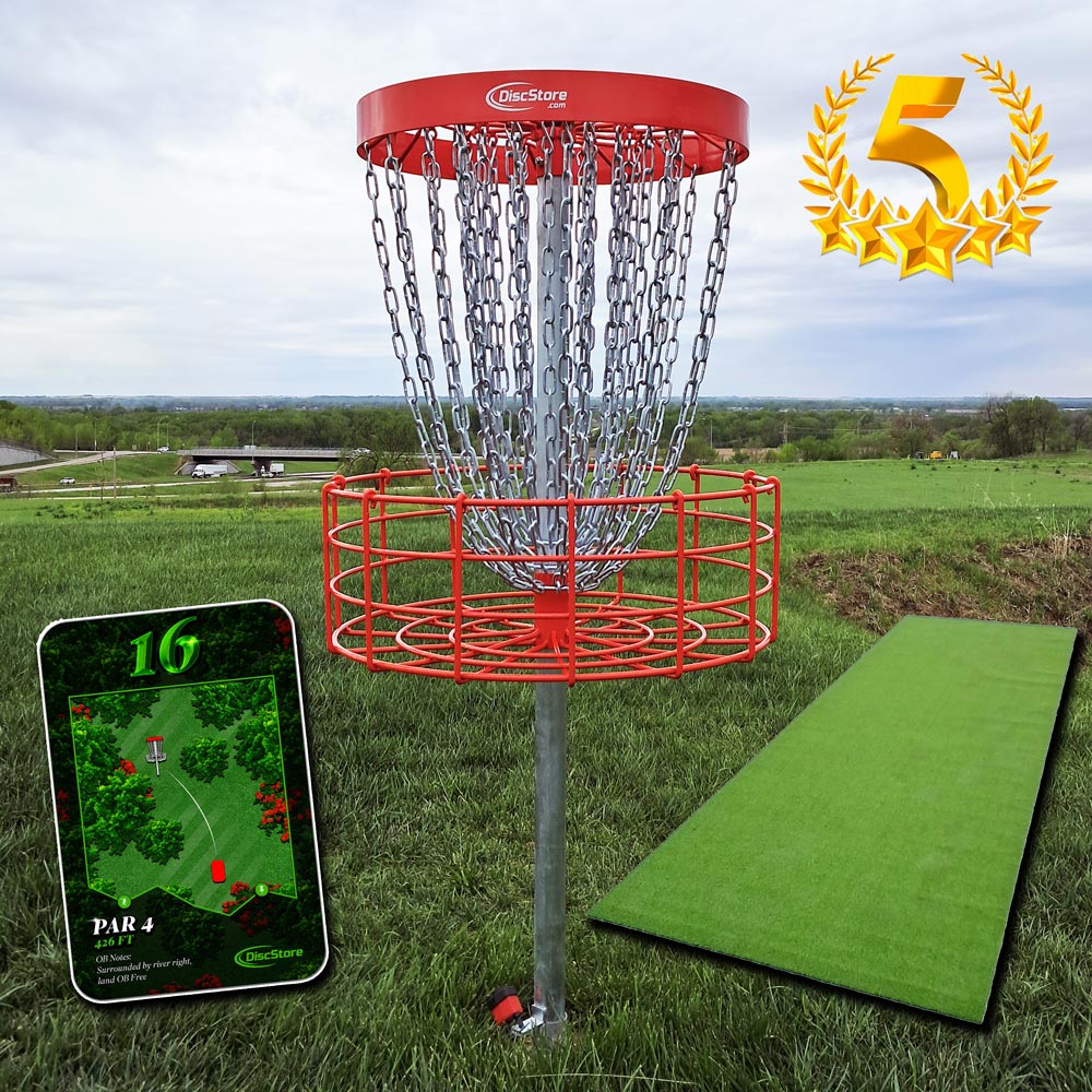 GrowTheSport 5-Star Disc Golf Course Package – DiscGolfBaskets.com